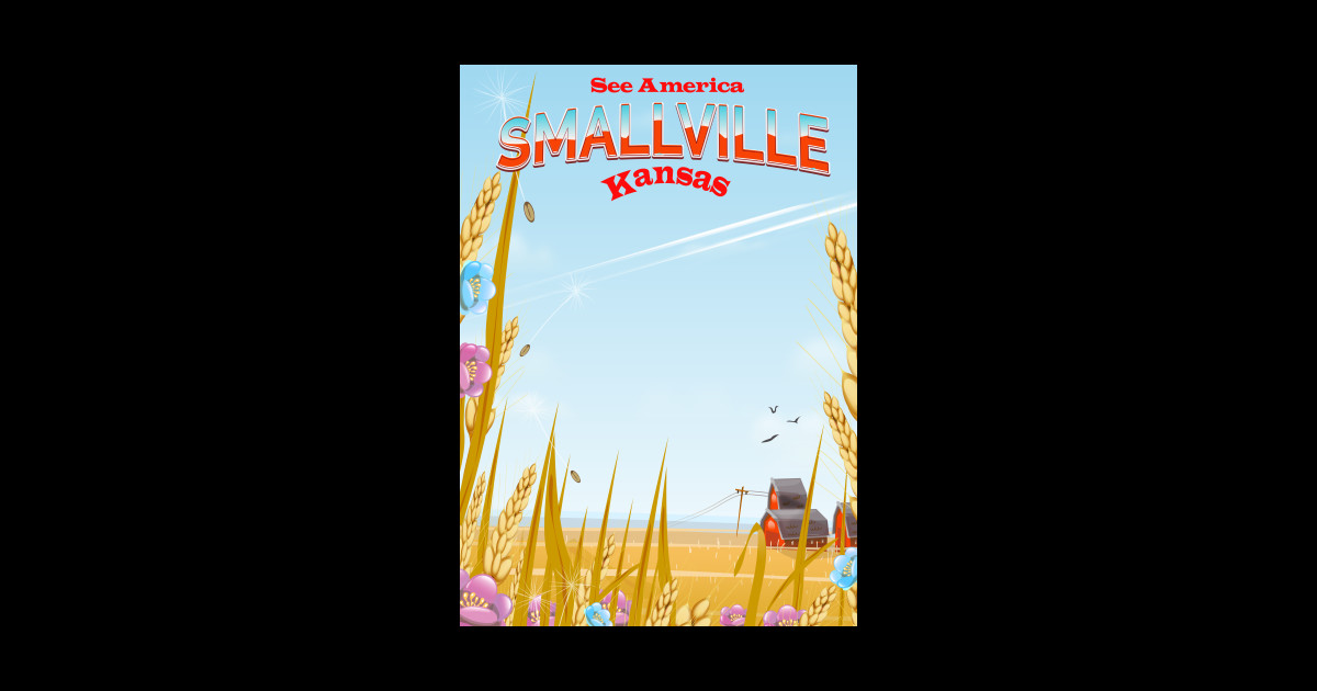 Smallville Kansas Travel poster - Smallville - Sticker | TeePublic