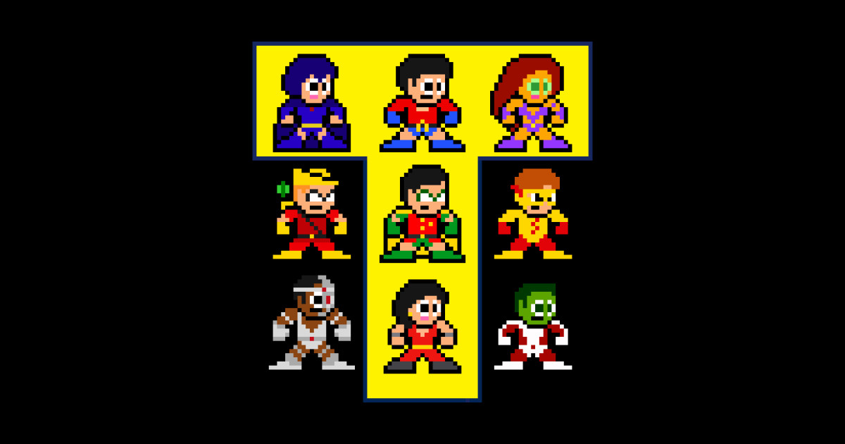 8-bit Classic Teenage Titans - Starfire - Posters and Art Prints ...