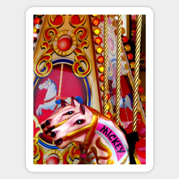 Funfair Carousel Horses - Carousel Horses - Sticker | TeePublic