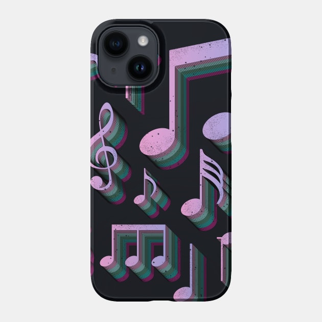 Musical Notes - Art Of Music - Musical Note - Phone Case | TeePublic