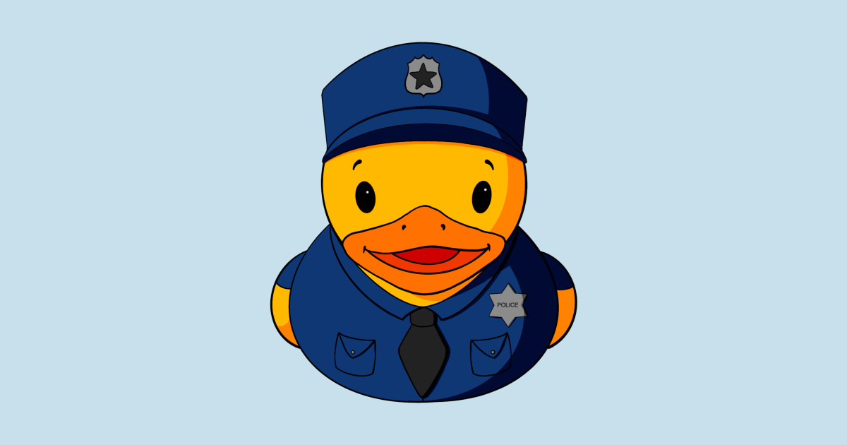 Police Rubber Duck - Rubber Duckie - T-Shirt | TeePublic