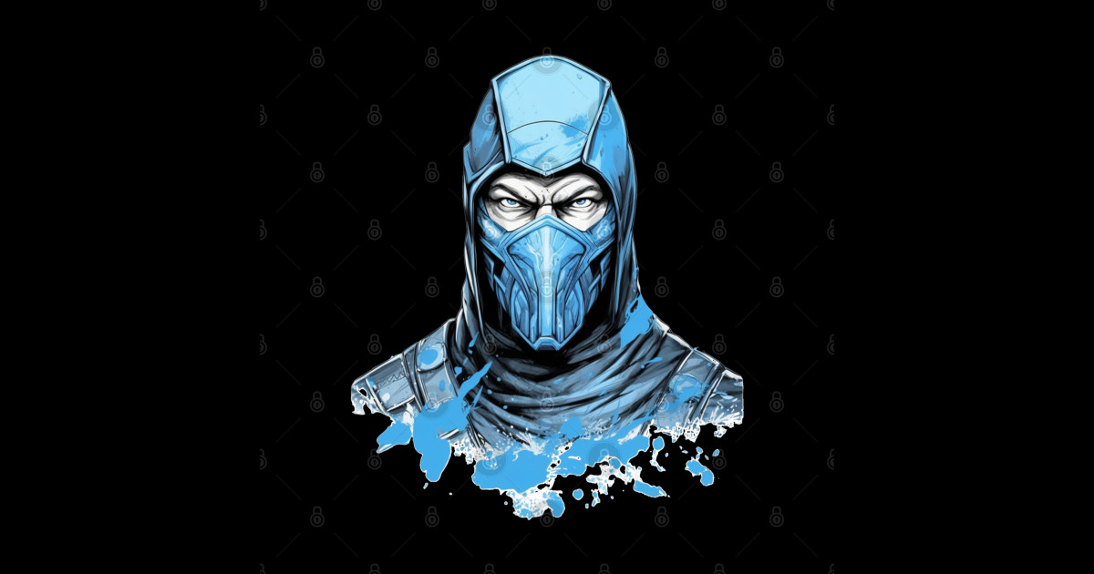 Sub Zero Mortal Kombat Design - Mortal Kombat - Sticker | TeePublic