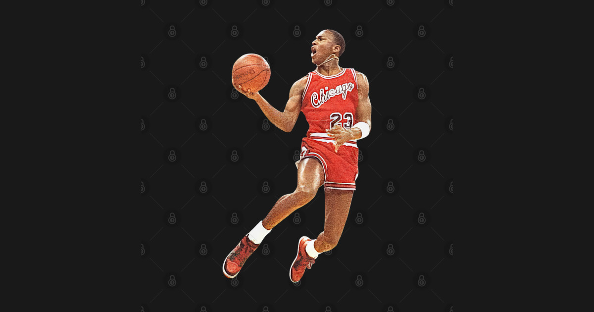 Michael Jordan Jump - Michael Jordan - T-Shirt | TeePublic