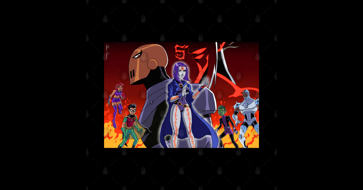 Teen Titans Raven - Teen Titans - Posters and Art Prints | TeePublic