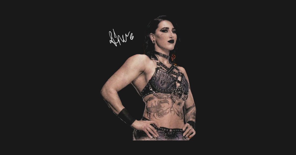 Rhea Ripley Signature Pose - Rhea Ripley - T-Shirt | TeePublic