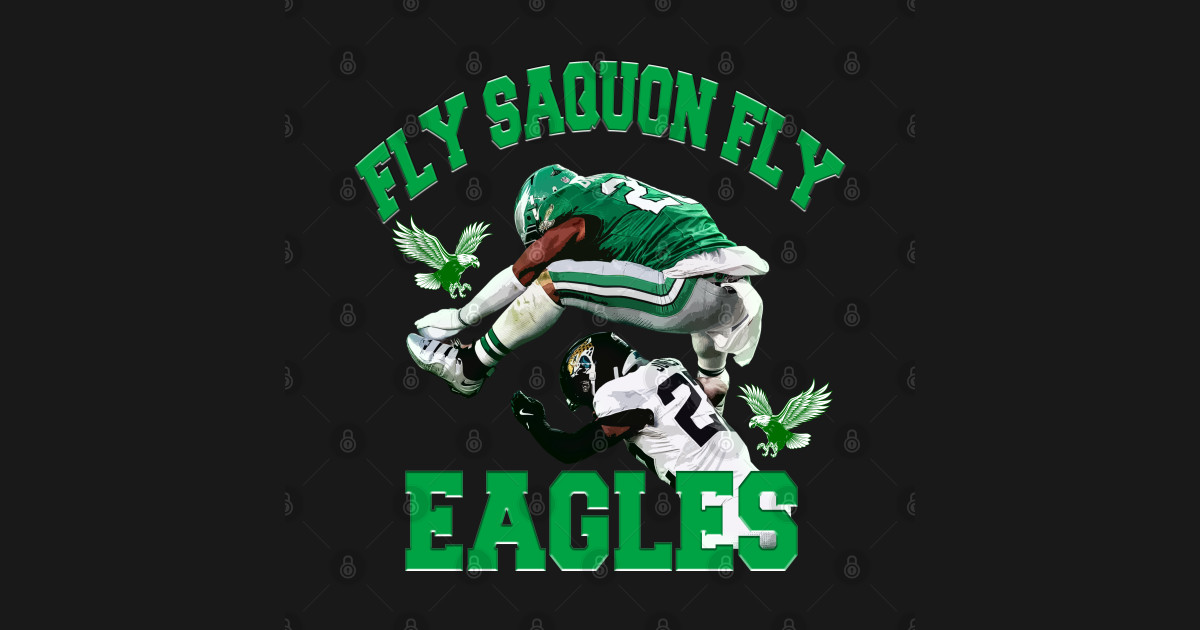 Fly Saquon Fly Barkley Hurdle Backwards Philadelphia Eagles - Saquon ...