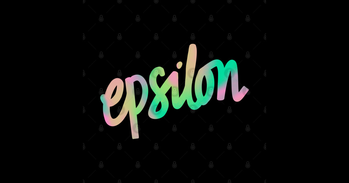 Greek Alphabet: epsilon (pastels) - Epsilon - Sticker | TeePublic
