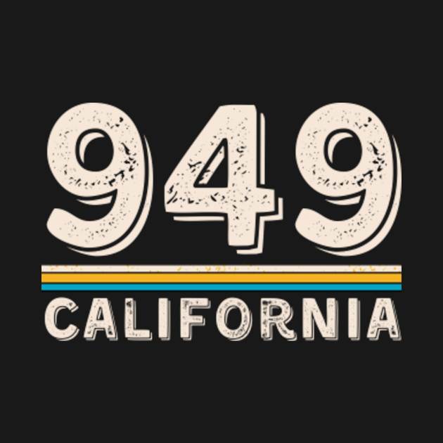 California Area Code 949 - California Area Code 949 - T-Shirt | TeePublic