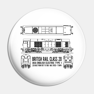 British Rail Class 20 Blueprints Pins and Buttons for Sale | TeePublic