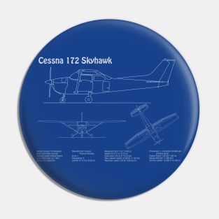 Cessna 172 Skyhawk Cessna 172 Airplane Pins and Buttons for Sale ...
