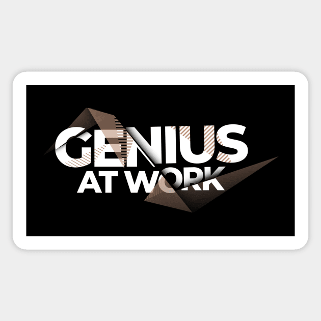 Genius At Work - Pear Genius Podcast - Sticker | TeePublic