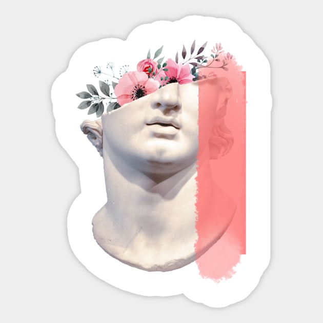 floral sculpture art - Arts - Sticker | TeePublic