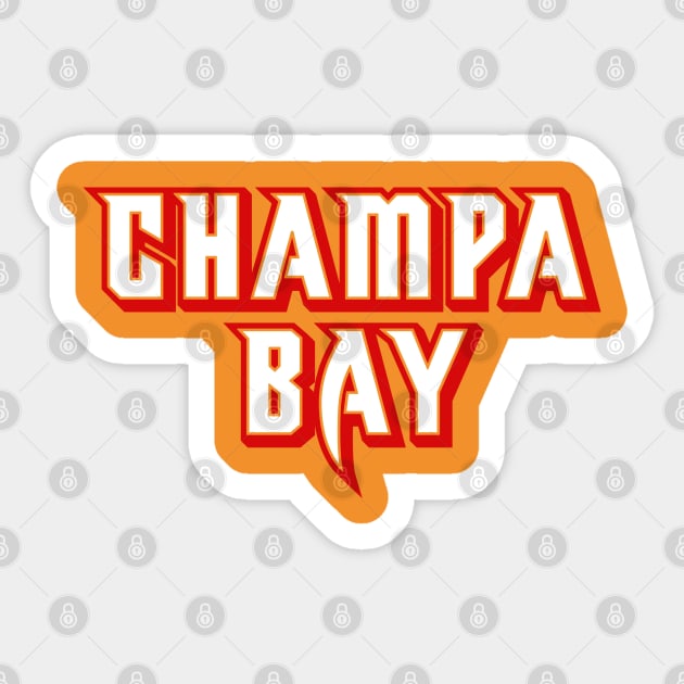 Champa Bay - Orange - Champa Bay - Sticker | TeePublic