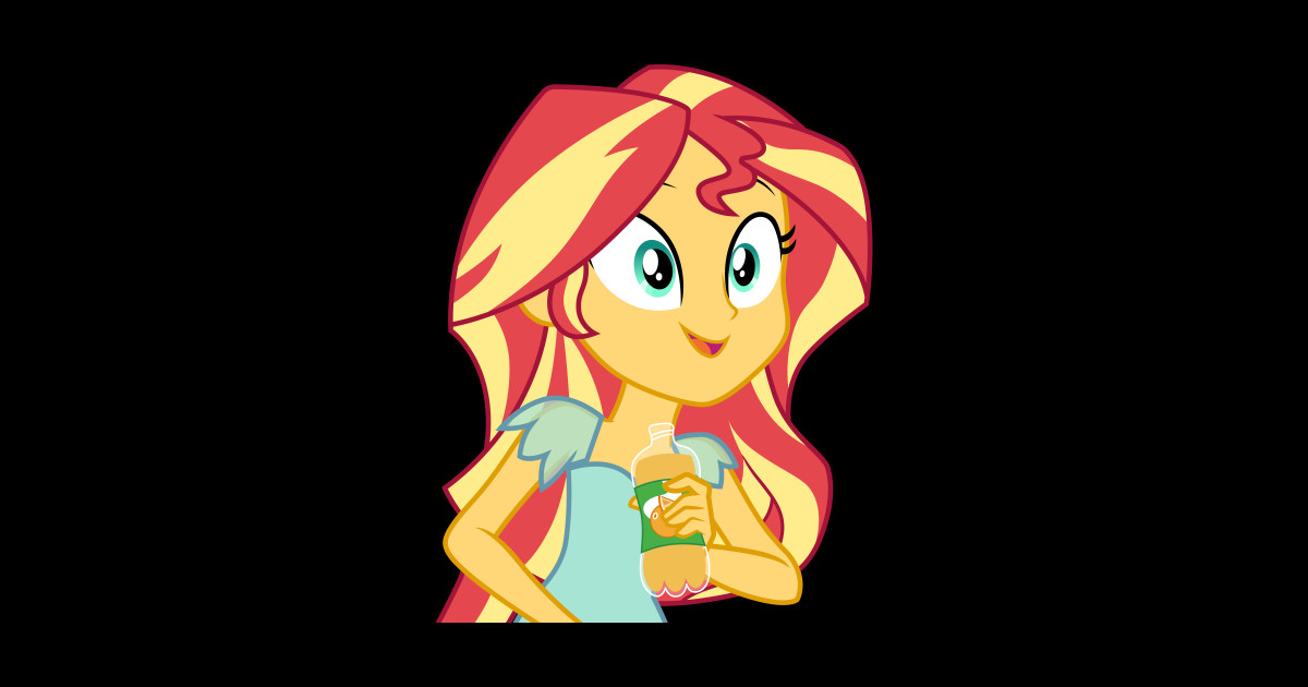 Sunset Shimmer with orange juice - Equestria Girls - Posters and Art ...