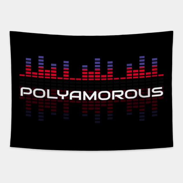 Music Equalizer Bars - Polyamorous - Polyamorous - Tapestry | TeePublic
