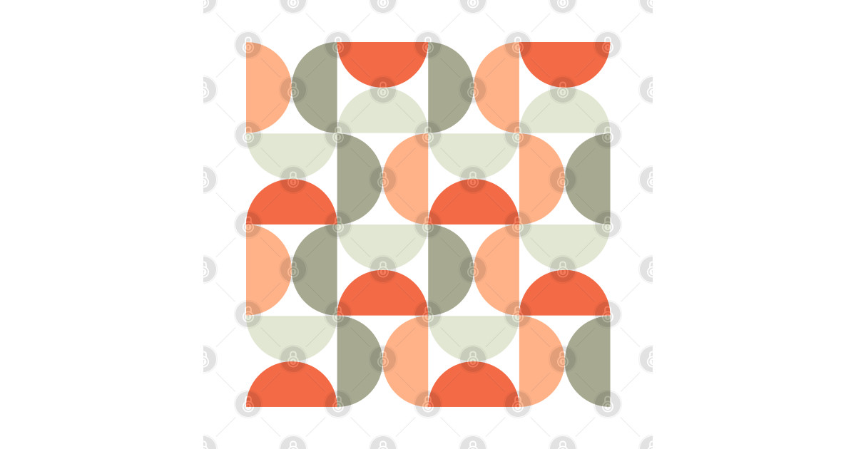 Peach Geometric Pattern - Pattern - T-Shirt | TeePublic