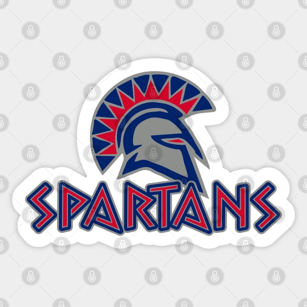 Spartans Sports Logo - Spartans - Sticker | TeePublic