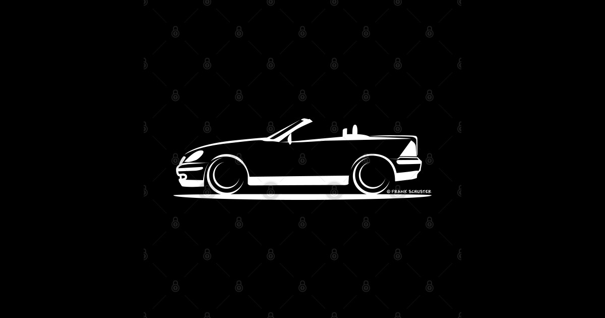 Mercedes Benz SLK R170 White - Mercedes Benz Slk R170 - Sticker | TeePublic