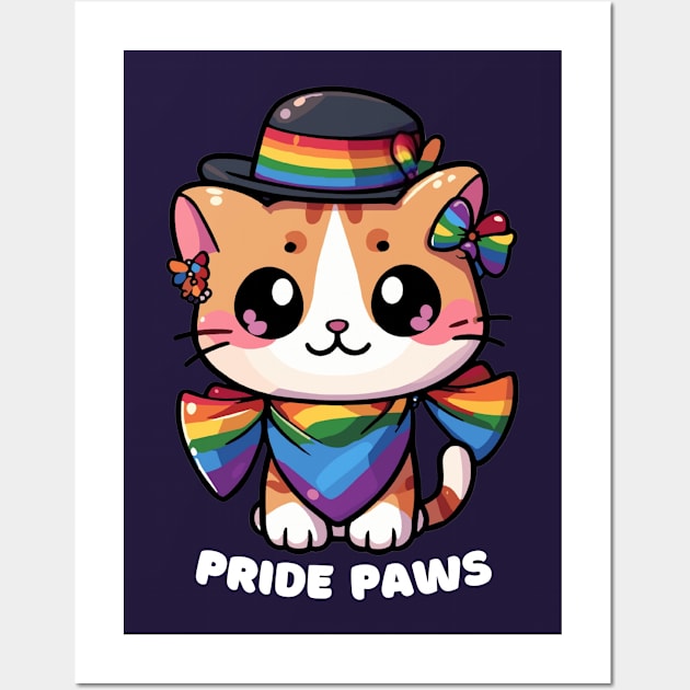 Pride Month Cat Ally - Cat Ally - Posters and Art Prints | TeePublic