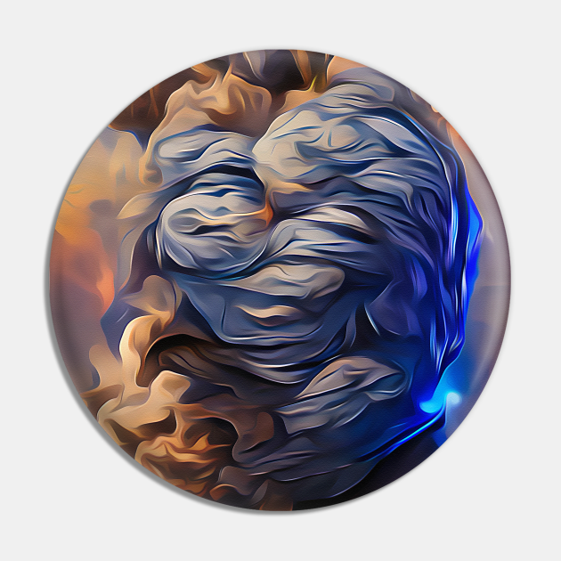 Blue Inflated Cushioned Coruscating Nug Smoke Weed - Nugs - Pin | TeePublic