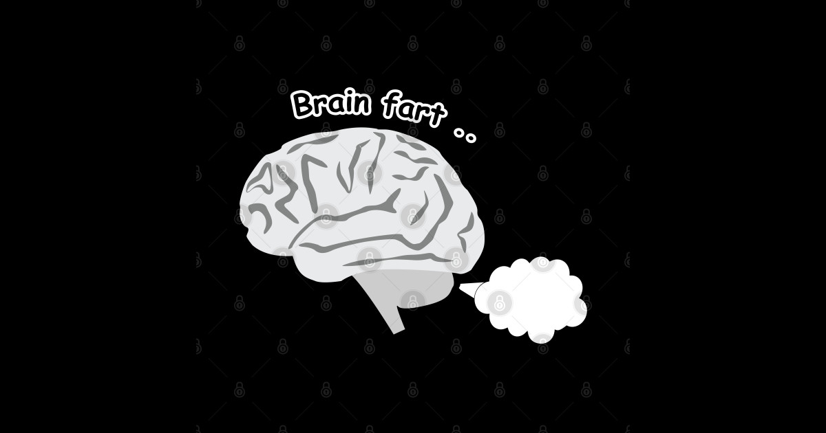 Brain Fart Funny Brain Sticker Teepublic