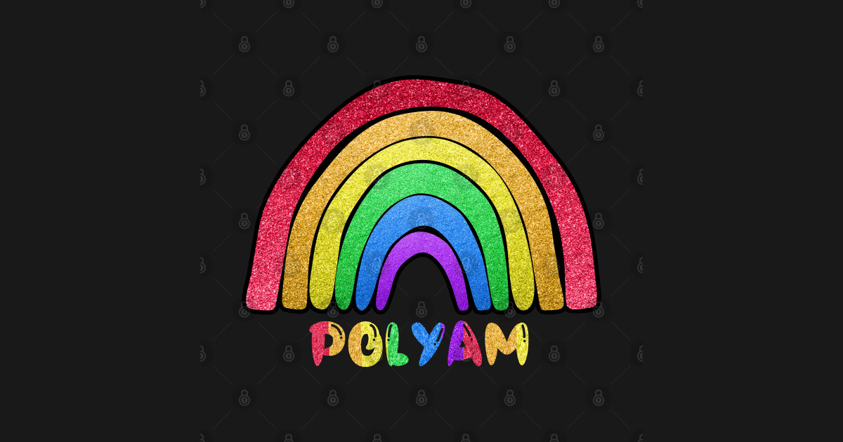 Polyam Rainbow - Love - T-Shirt | TeePublic
