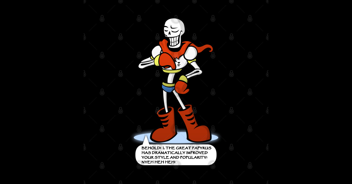 Cool Papyrus - Undertale - Posters and Art Prints | TeePublic