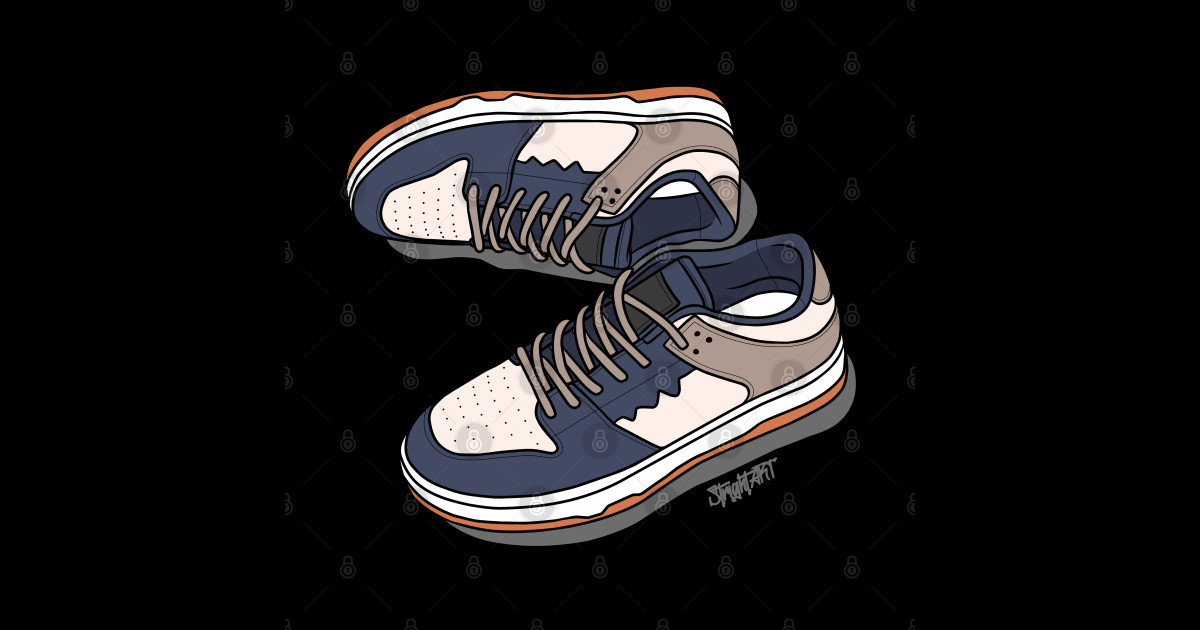Cool Sneakers Blue Color - Shoes - Posters and Art Prints | TeePublic