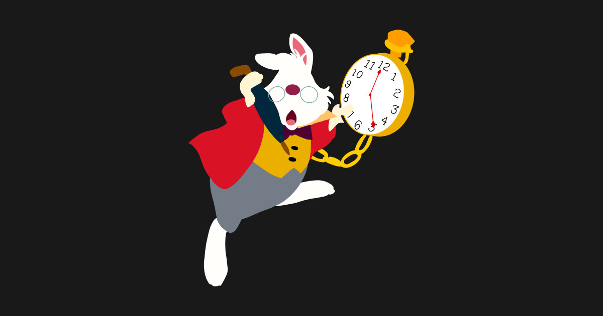 I’m Late I’m Late Rabbit - Rabbit From Alice In Wonderland - T-Shirt ...