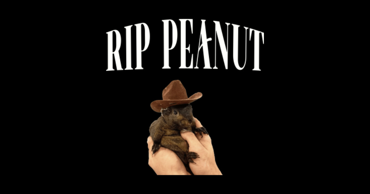 RIP Peanut the Squirrel peanut funny - Rip Peanut The Squirrel Peanut ...