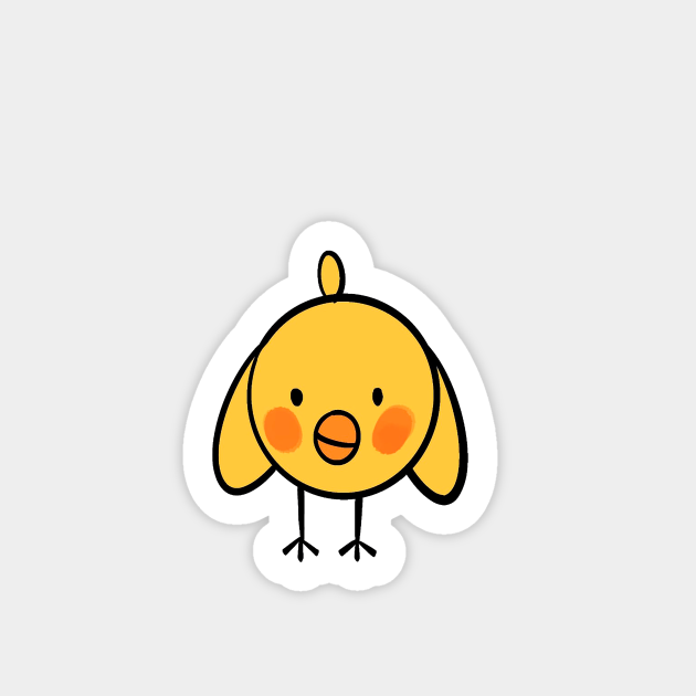 Pollito kawaii - Pollito - Sticker | TeePublic