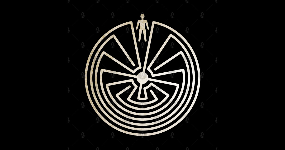 Native American Symbol - Man In The Maze - Vintage - Man In The Maze ...