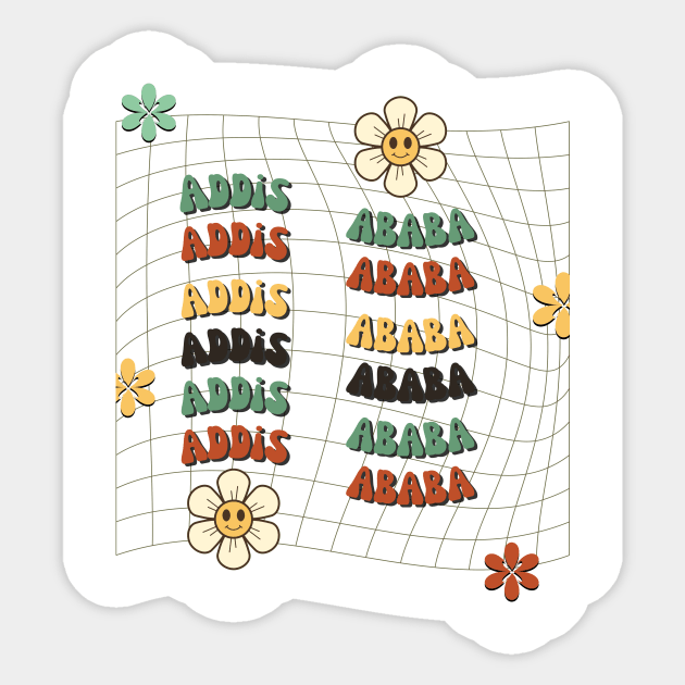 Addis Ababa- Addis Ababa - Sticker | TeePublic