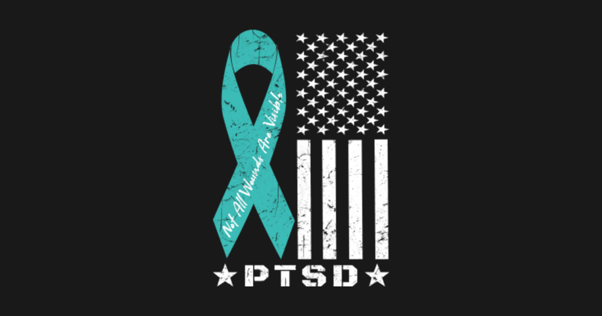 PTSD Awareness Veteran Not All Wounds Are Visible AR-15 Flag - Ptsd ...