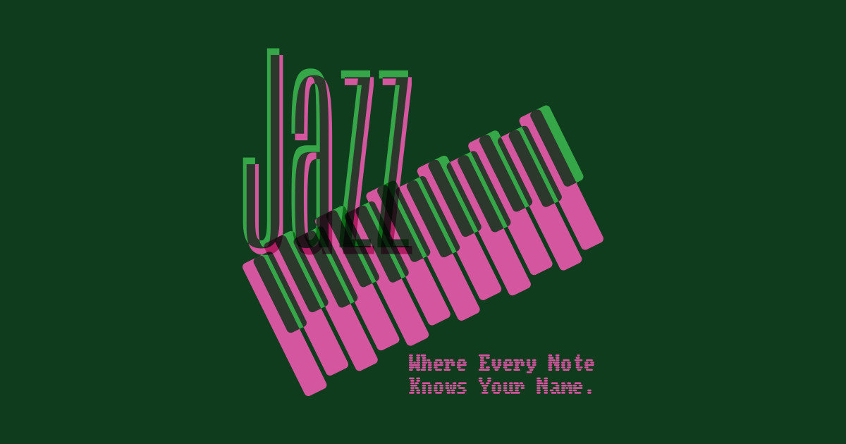 Neon Jazz Piano Keys - Jazz - T-Shirt | TeePublic