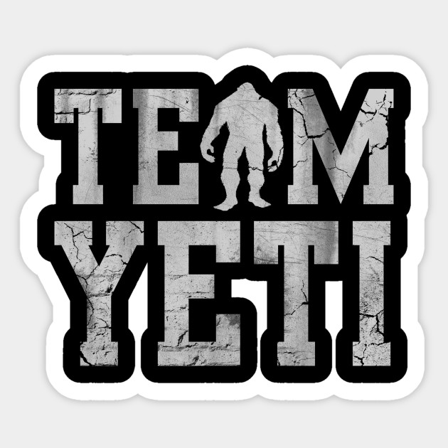 Team Yeti - Yeti - Sticker | TeePublic