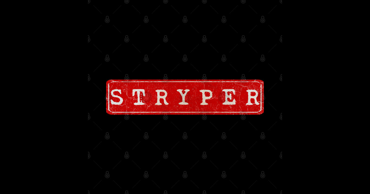 vintage retro plate Stryper - Stryper - Sticker | TeePublic