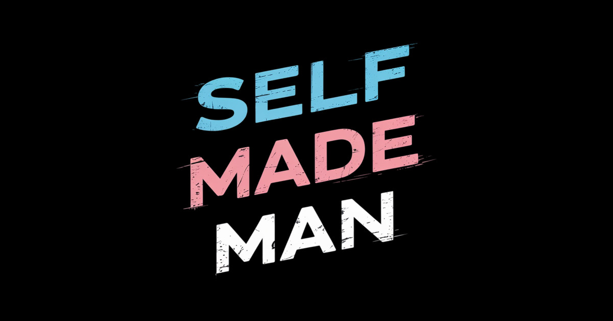 Self Made Transgender Man LGBT Trans Pride Flag FTM - Lgbt Pride Month ...