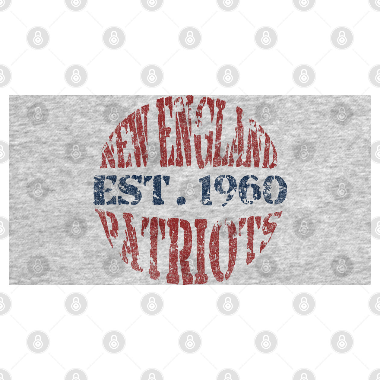 Grunge Vintagen New England Patriots - New England Patriots - T-Shirt ...