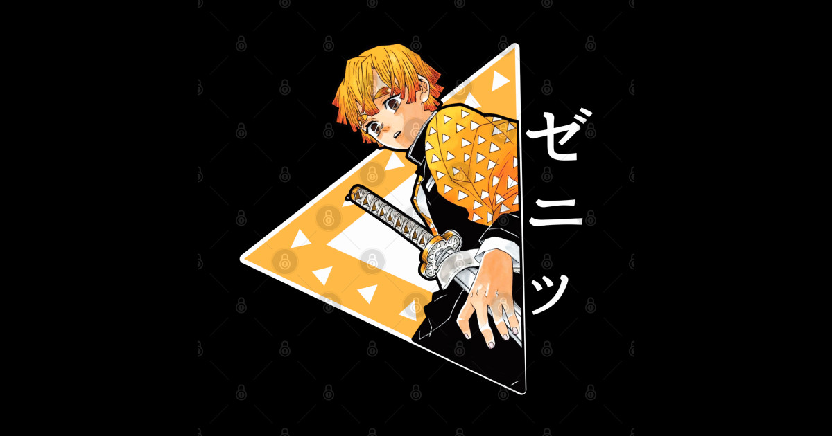 zenitsu demon slayer - Demon Slayer - Posters and Art Prints | TeePublic