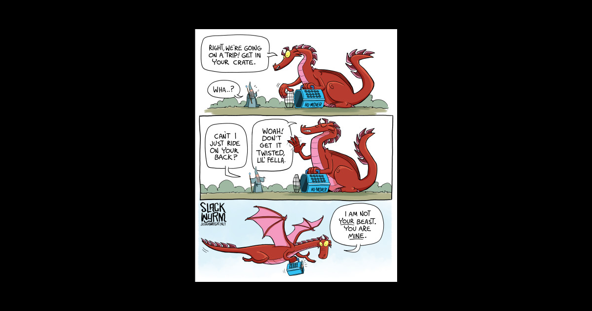 Slack Wyrm #160 - Don't get it twisted - Dragons - Sticker | TeePublic
