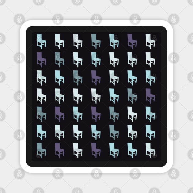 Chair parade - Chair - Magnet | TeePublic