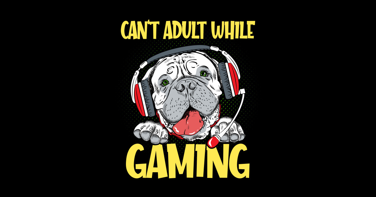 Funny Gaming Dog - Controller - Sticker | TeePublic