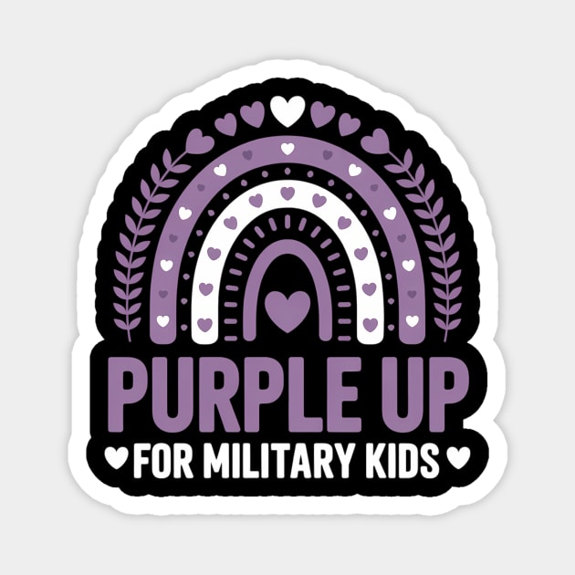 Purple Up for Military Kids Month Military Child Rainbow - Purple Up ...