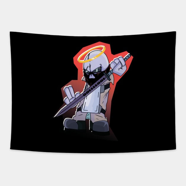 fnf madness combat jebus graffiti - Jebus - Tapestry | TeePublic