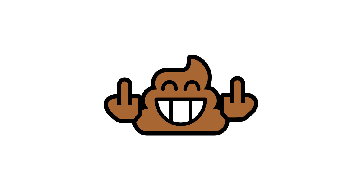 Smiley Emoji Poop Finger Fingers (3c) - Emoji - T-Shirt | TeePublic