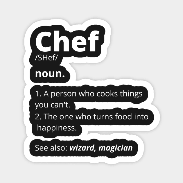 Chef Definition Funny Dictionary Definition Of Chef Gift Funny Chef ...