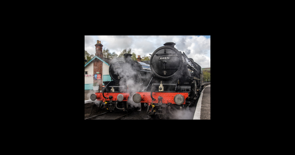 Black 5's 45407 and 44871 - Black 5 - Sticker | TeePublic