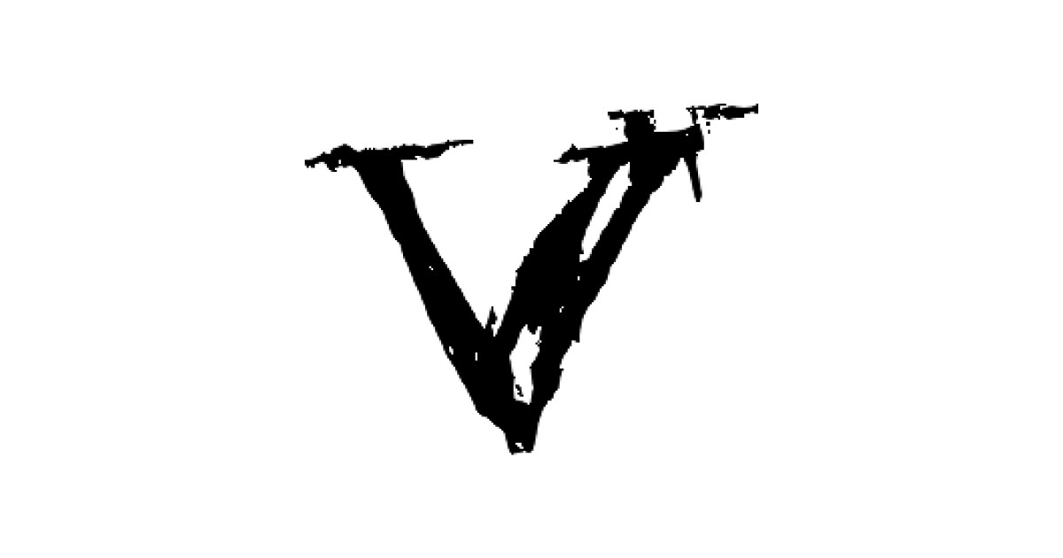 Dark and Gritty letter V from the alphabet - Alphabet V - T-Shirt ...