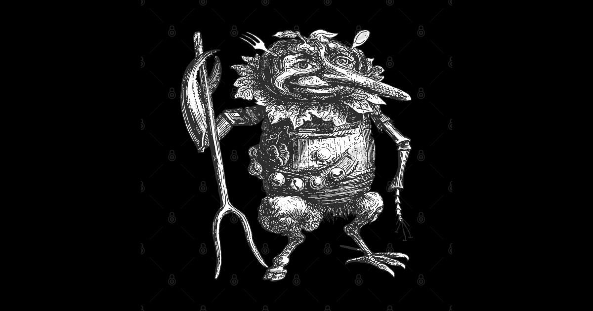 Demonic Folkloric Mountain Spirit Dictionnaire Infernal Cut Out - The ...